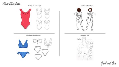 130 Patrons Pour Coudre Lingerie Et Ou Maillots De Bain Atelier Miinsa