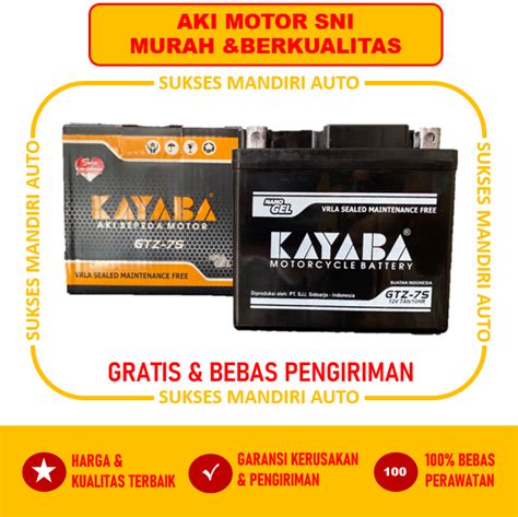 Aki Motor Honda Vario 125 Vario 150 GTZ7S KYB Lazada Indonesia