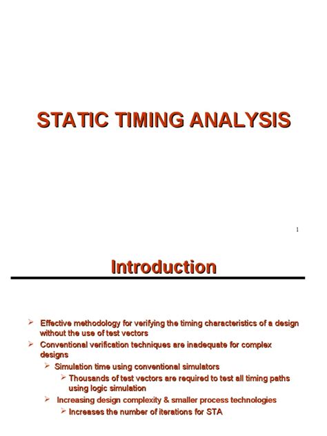 static timing analysis pdf electrical engineering digital electronics