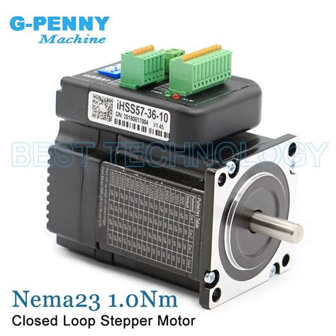 Nema23 1 0Nm 142Oz In Integrated Stepper Servo Motor With Drivers