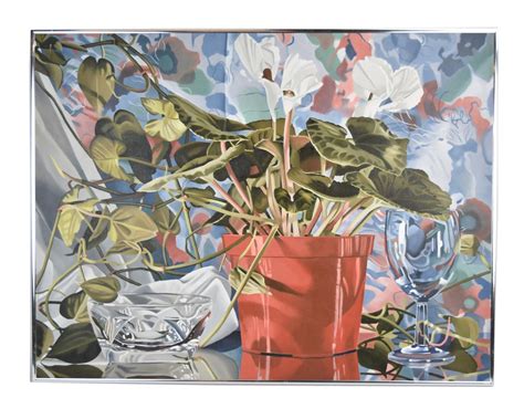 Jane Frey Photorealist Still Life Oil Painting Flowering Plant Etsy