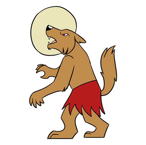 How To Draw A Werewolf Really Easy Drawing Tutorial
