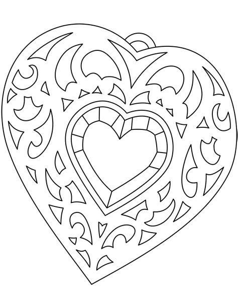 Coloriage Coeur Coloriages à imprimer gratuits