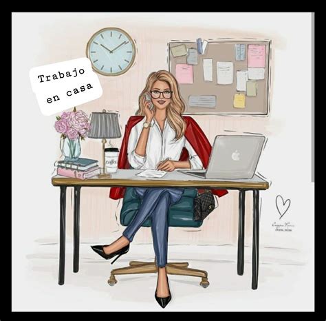 Mom Boss Boss Babe Girly Graphics Business Cartoons Office Room