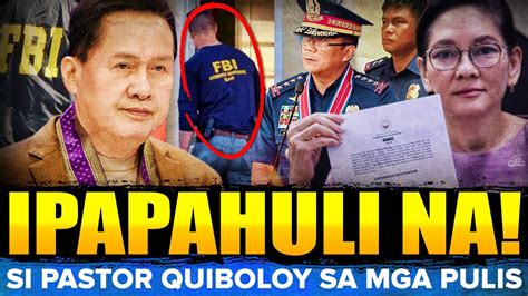 BREAKING NEWS PASTOR QUIBOLOY IPAPAHULI NA Sa Mga PULlS Ni HONTIVEROS
