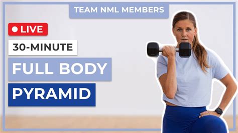 Live Minute Full Body Pyramid Workout One Dumbbell Youtube