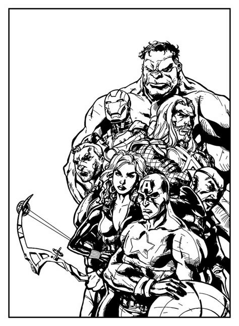 Desenhos Dos Avengers Para Colorir Bora Colorir
