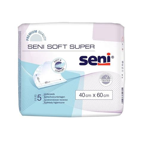 Seni Soft podkłady higieniczne 40 x 60 cm 5 sztuk Apteka