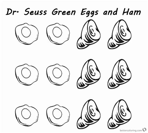 Green Eggs And Ham Dr Seuss Printable And Coloring Page Coloring Pages