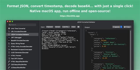 Github Devutilsapp Jsonformatter App Json Formatter Offline Macos App