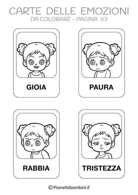 Carte Delle Emozioni Da Stampare PianetaBambini It