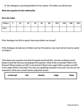 Real World Linear Equations Word Problems By Math Lab Classroom TpT