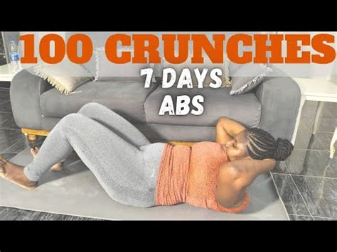 100 CRUNCHES A DAY FOR 7 DAYS See This Shocking Results I Lost BELLY