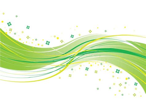 Fondo Abstracto De La Onda Verde Con La Flecha Ilustraci N Del Vector