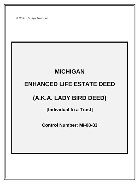 Michigan Lady Bird Deed Complete With Ease AirSlate SignNow