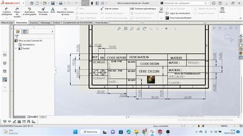 Comment Personnalise Le Cartouche D Une Mise En Plan Sur Solidwork