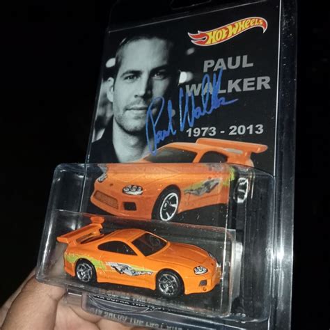 Custom Card For Paul Walker Fast And Furious Brian Oconner Toyota Supra