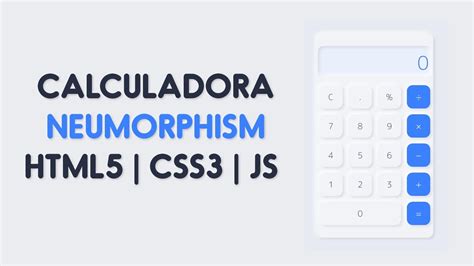 Calculadora Con JavaScript HTML CSS Con Estilo Neumorphism Jocker 89375
