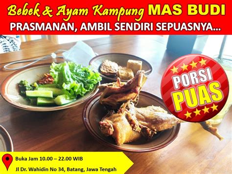 Tempat Makan Batang Batang Jawa Tengah Prasmanan Mas Budi DIJAMIN LEZAT