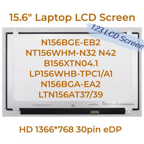15 6 Slim Laptop LCD Screen N156BGA EA2 Fit N156BGE EB2 NT156WHM N32