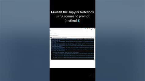 start jupyter notebook web app with command prompt for ️ writing python code youtube
