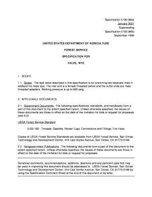 Fillable Online Fs Fed Specification 5100 380e January 2007 Superseding