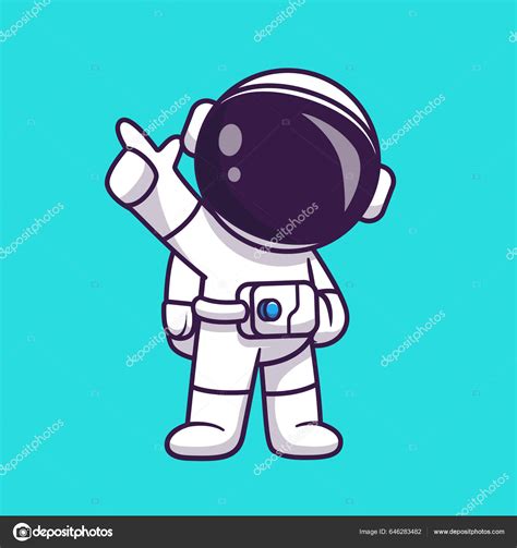 Cute Astronaut Dance Cartoon Vector Icon Illustration Technology