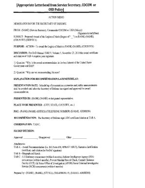 Sample Da Form