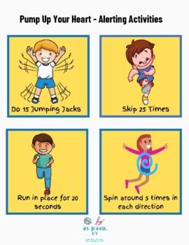 Free Printable Of Alerting Strengthening Focus And Calming Activities