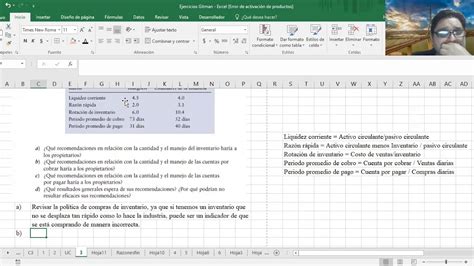 Finanzas en Excel Interpretación de razones financieras de liquidez