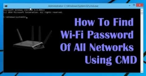 How To Know Wi Fi Password Using CMD Netsh Wlan Show Networks