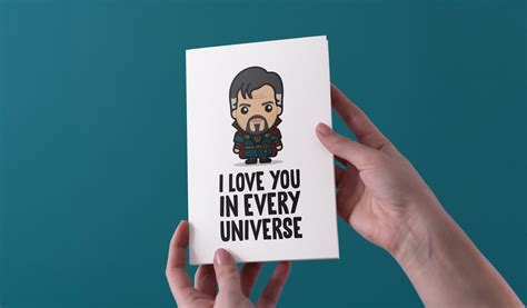 Te Amo En Todos Los Universos Dr Strange Tarjeta De Etsy Espa A