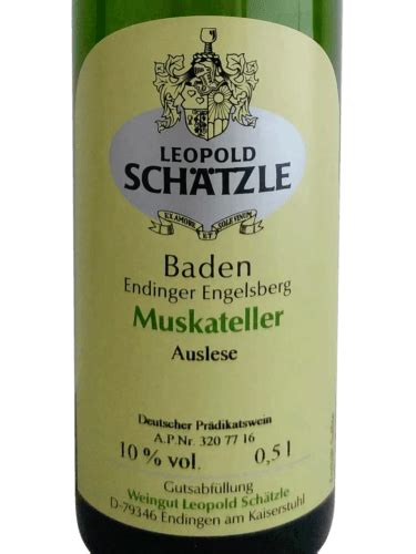 Leopold Schätzle Endinger Engelsberg Muskateller Auslese Vivino US