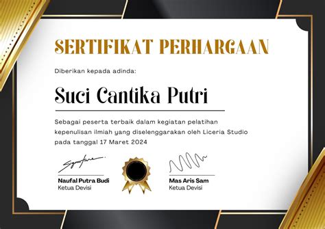 Contoh Piagam Penghargaan Karyawan Terbaik Aneka Contoh Images 173910