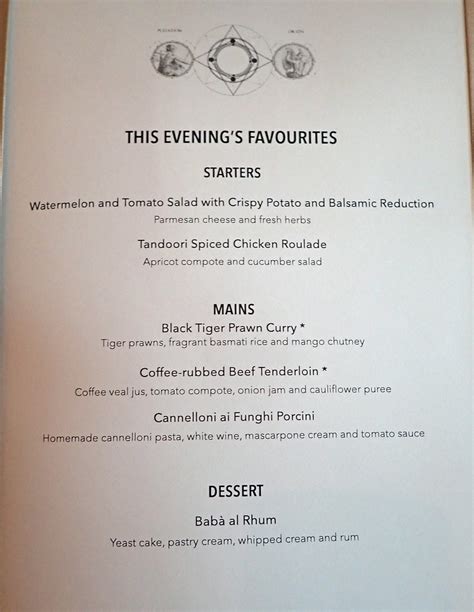 Silver Nova P8311718 Dinner Menu In The Main Atlantide Flickr