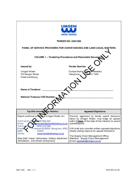 Fillable Online Panel Of Service Providers For Conveyancing And Land