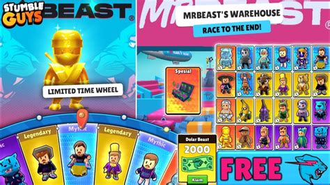 CARA MENDAPATKAN SEMUA SKIN MR BEAST DI GAME STUMBLE GUYS SECARA GRATIS
