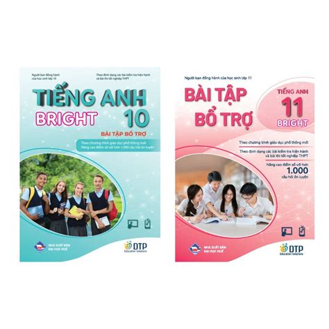 Sách Dtpbooks Combo sản phẩm bài tập bổ trợ tiếng anh bright