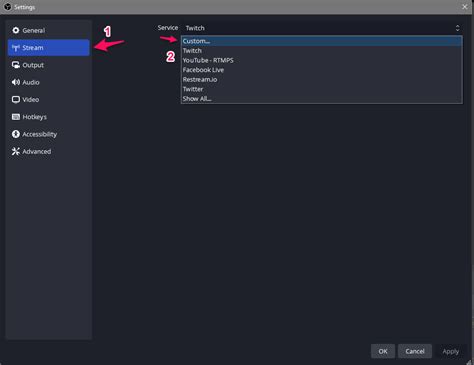 Using A Custom RTMP Inside OBS To Stream To The NFHS Network NFHS