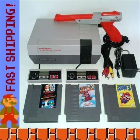 Nintendo NES Original Console System W Super Mario Bros 1 2 3 New