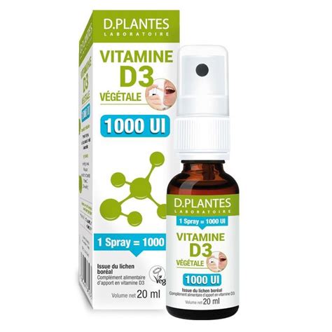 Vitamine D3 végétale 1000 UI spray 20ml PAMbio