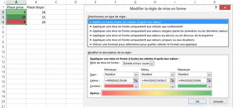 Mise En Forme Conditionnelle 3 Couleurs Selon Une Cellule