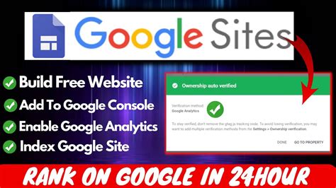 How To Add Your Google Site In Google Search Console Google Analytics