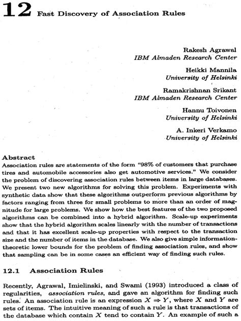 agrawal 1993 fast discovery of association rules pdf