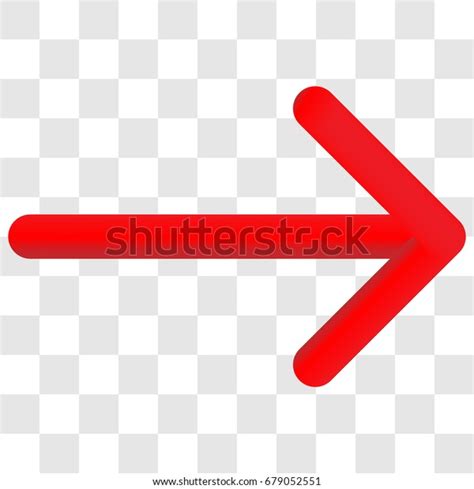 D Right Arrow D Red Arrow Stock Vector Royalty Free