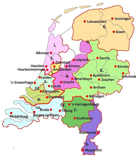 Kaart Van Provincies Nederland Kaart