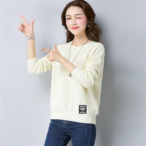 Cheap Wtempo Women S Large Size Solid Color Versatile Loose Thin