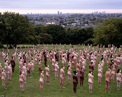 Volunteers Bare Everything Except Their Faces For Coronavirus Themed