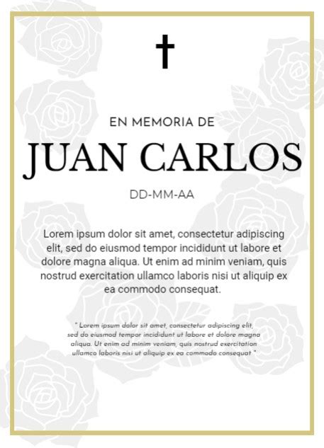 Invitacion Misa De Difunto Modelo Fondo Flores Tutti Descargas
