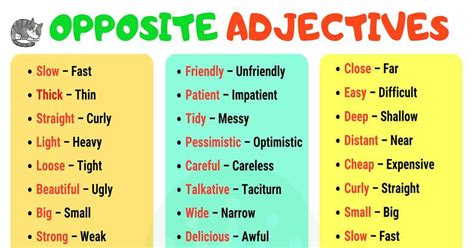 List Of 100 Common Adjectives In English My English Tutors